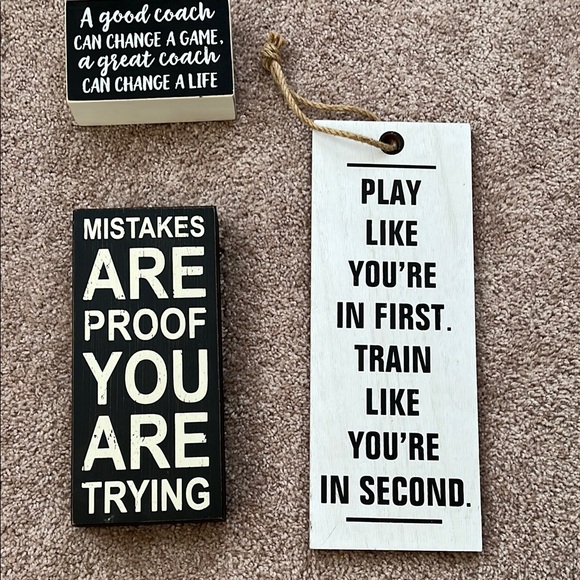 Accents | Inspirational Quote Wooden Signs Set | Poshmark